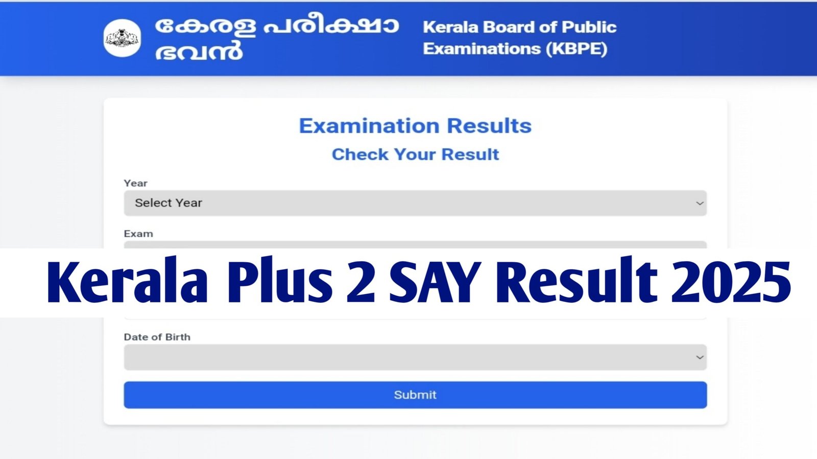 DHSE Kerala Plus Two SAY Result 2025 OUT At keralaresults.nic.in today ...